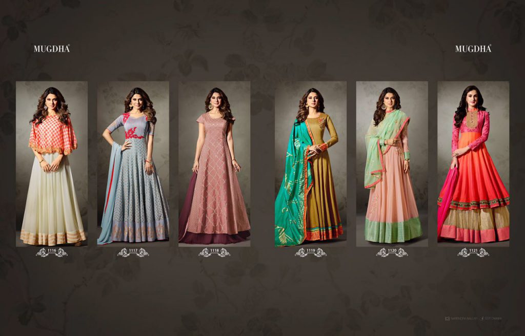 Shop Mugdha Floor Length Designer Anarkali Suits Collection Online